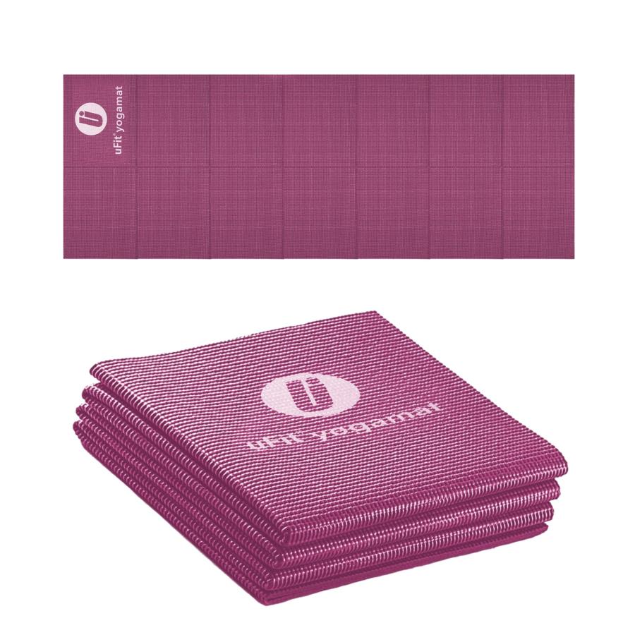 【日本国内メーカー】uFit Yogamat ヨガマット 折りたたみ 4mm 痛くない 滑らない 900g 軽量 61cm*173cm プロアスリート : s-b0brz6cprr ...