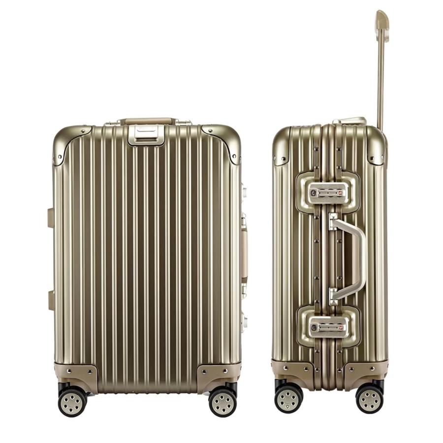 [Yuweijie] スーツケース アルミ合金製 キャリーケース大型 軽量フレームタイプ キャリーバッグ 2泊3日 大容量 キャリートランク チタンゴ : ポケットラボ - 通販 ...