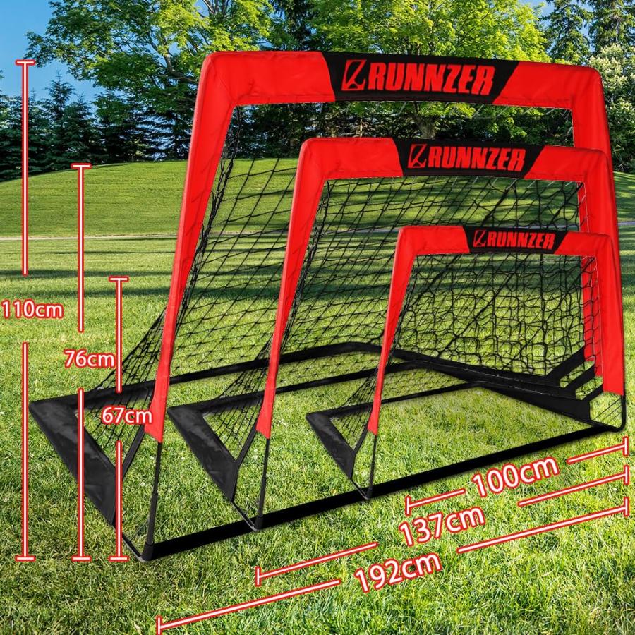 L RUNNZER サッカーゴール 子供用、サッカーゴール 折畳み 室内 屋外に適用可能な折りたたみミニのサッカーごーる こども 子供 折り畳み 簡易 : ポケットラボ - 通販 ...