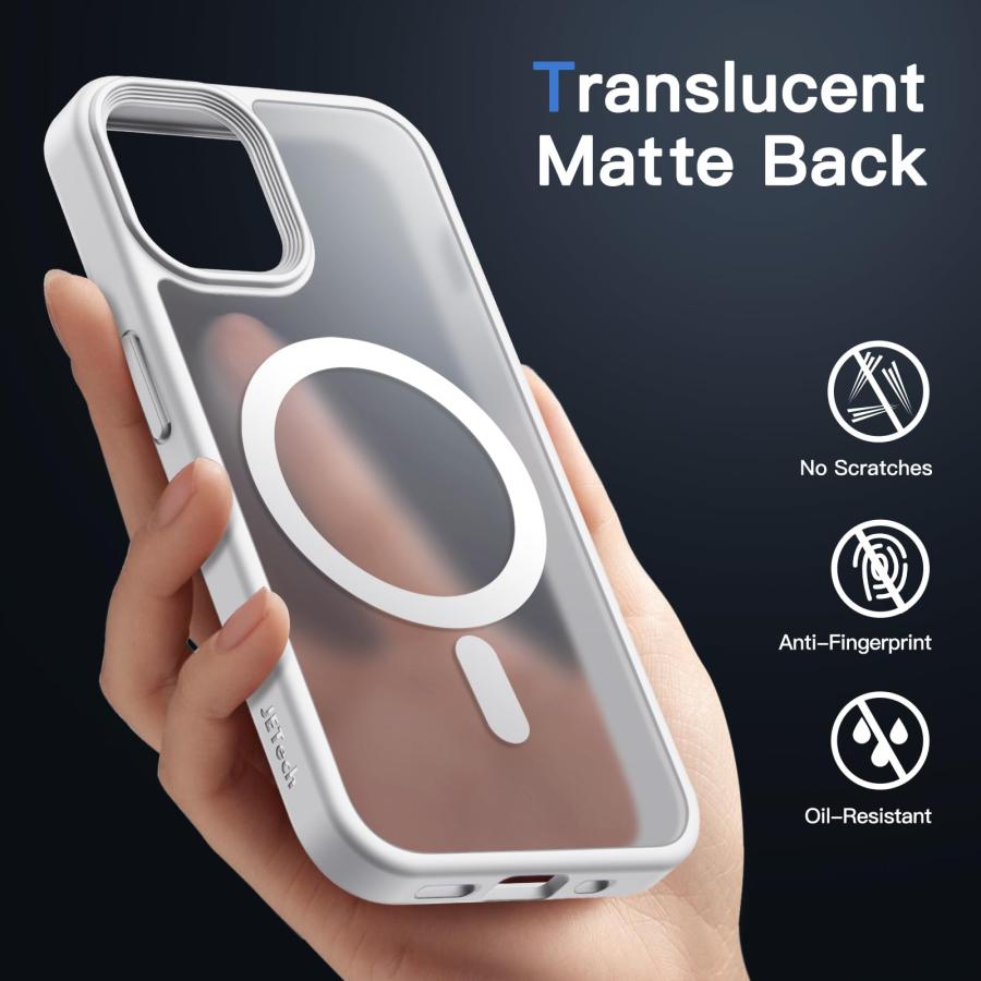 JETech iPhone 12/12 Pro 6.1インチ用 マグネット ケース MagSafeに対応 半透明のマット背面 薄型 耐衝撃 カバー ( : ポケットラボ - 通販 ...