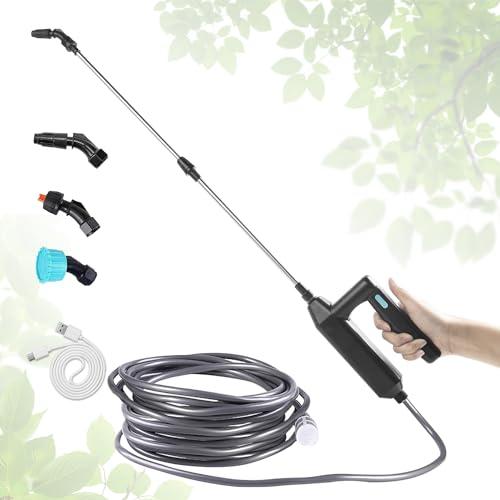 Issufel 電動噴霧器 充電式 噴霧器 電動 8mホース付き 2500mAh大容量 約2.5H連続使用 3種類のノズル 32〜56cm伸縮式パイプ : ポケットラボ - 通販 ...