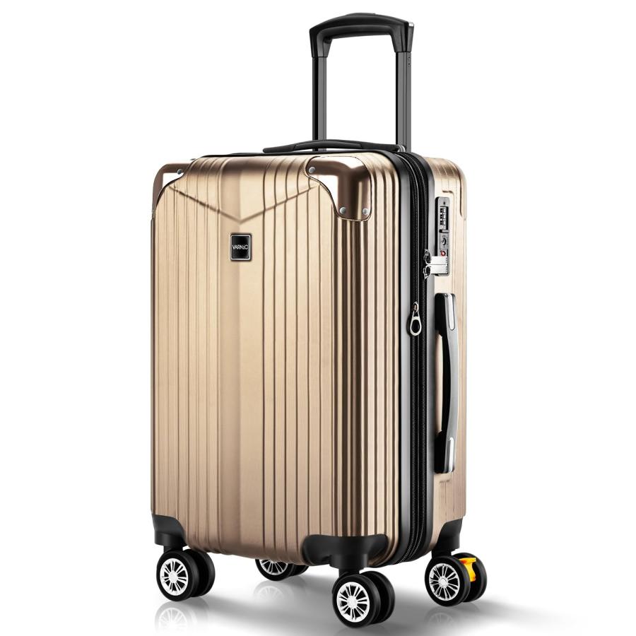 [VARNIC] スーツケース キャリーケース キャリーバッグ 【YKK】 製ファスナー 拡張機能 ストッパー付きキャスター TSAダイヤル式ロック : s-b0cw6bshpt ...