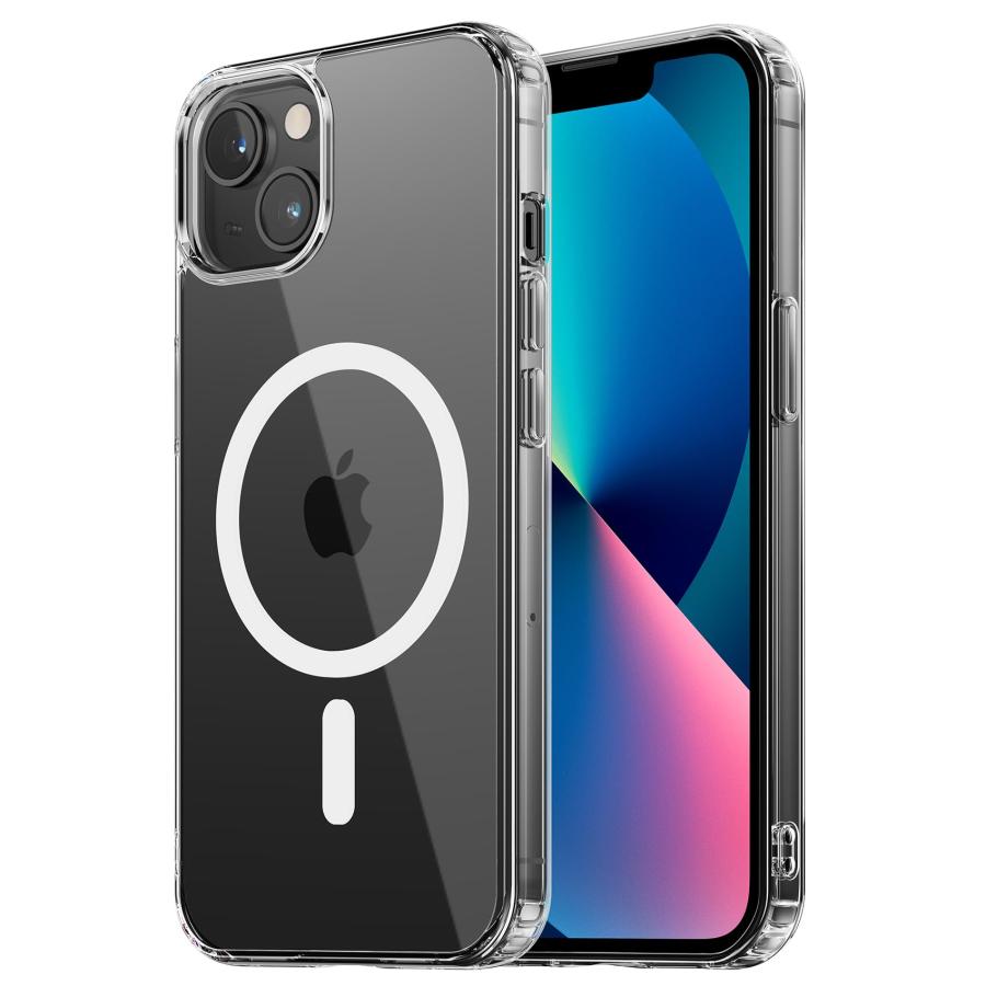 NIMASO iPhone13 mini 用 ケース MagSafe対応 クリア 軽量 PC 背面 黄変防止 耐衝撃 傷つけ防止 マグネット搭 : ポケットラボ - 通販 - Yahoo!ショッピング