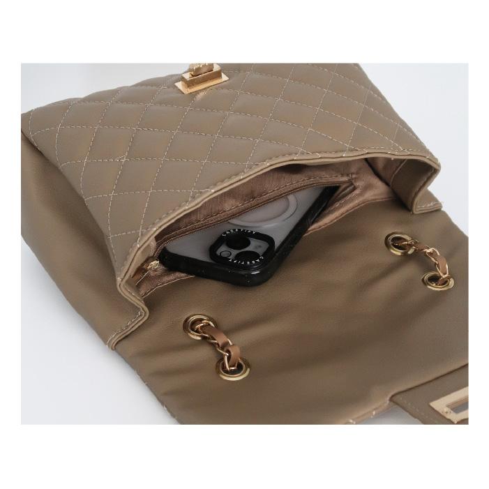 2WAY キルティング チェーン ショルダーバッグ ショルダー ハンドバッグ チェーンショルダー チェーンバッグ 合皮 レザー風 altrose rb332393 : rb332393 ...