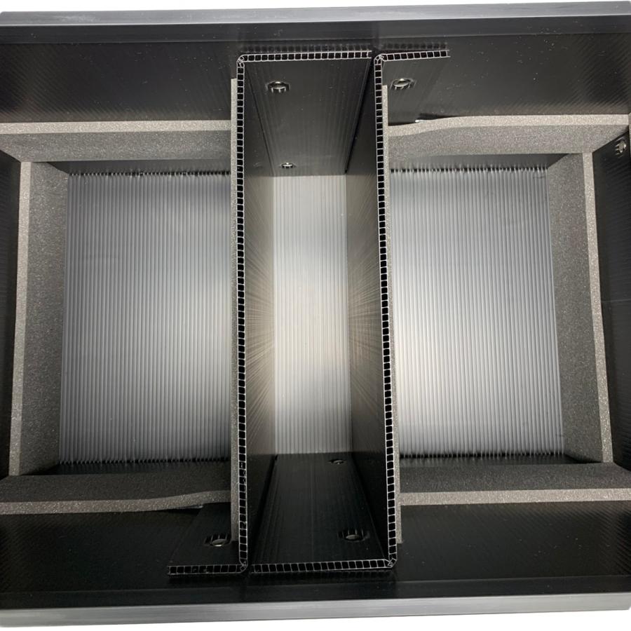 プラダンケース Roland REAC W100S-RSCHILL ( シル 製) GT310が2台収納 緩衝材入りケーブルリール用 ...