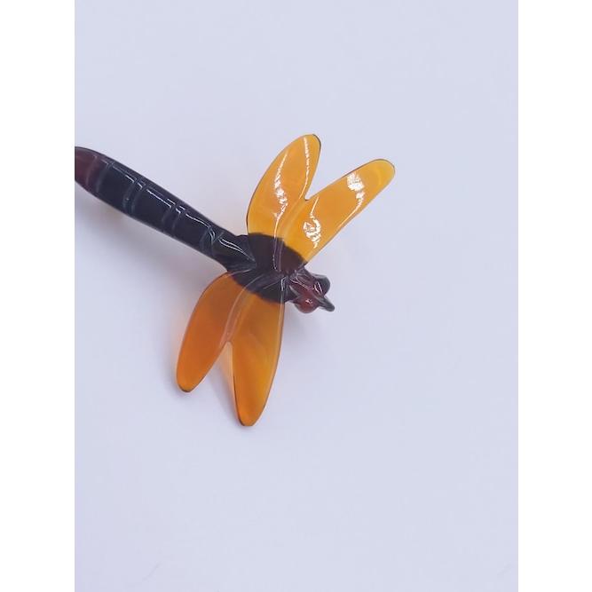 本べっ甲 ブローチ 羽根 白甲 手間暇 白黒 素敵 一品 トンボ 縁起 カジュアル 天然素材（B-072） : b-072 : なにわべっ甲プラージュ - 通販 - Yahoo!ショッピング