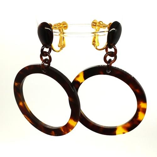 べっ甲 バラフ ぶら下がり 輪っか イヤリング (E-069) : なにわべっ甲プラージュ - 通販 - Yahoo!ショッピング