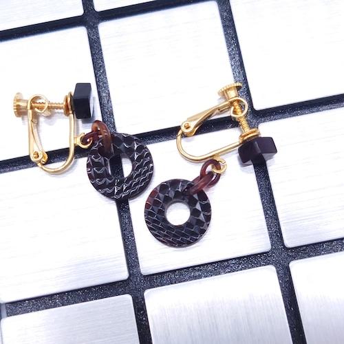 本べっ甲 イヤリング（E-089） : e-089 : なにわべっ甲プラージュ - 通販 - Yahoo!ショッピング