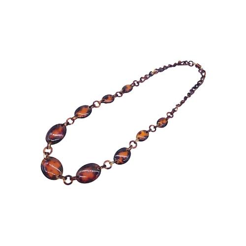 本べっ甲 ネックレス 飴色 上バラフ 両面落とし 贅沢 希少 白甲 オーバル グラデーション フォーマル オーガニック プレゼント (N-186) : n-186 : なにわべっ甲プラージュ ...