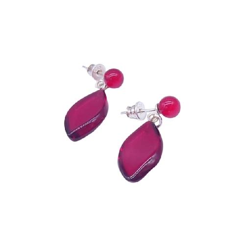 本琥珀 ピアス 丸玉 琥珀 レッド ナゲット型 ぶら下がり カジュアル フォーマル リトアニア プレゼント (Pi-128) : なにわべっ甲プラージュ - 通販 - Yahoo!ショッピング