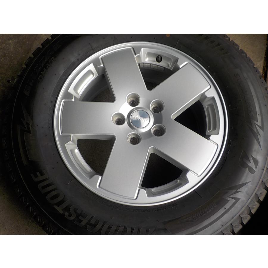 業者宛送料安JEEPラングラー純正18インチBSスタッドレス 7.5J +44 127/5 265/65-18 DM-V3 2019年製 10ミリ山美品 京都発 : 23012304 ...