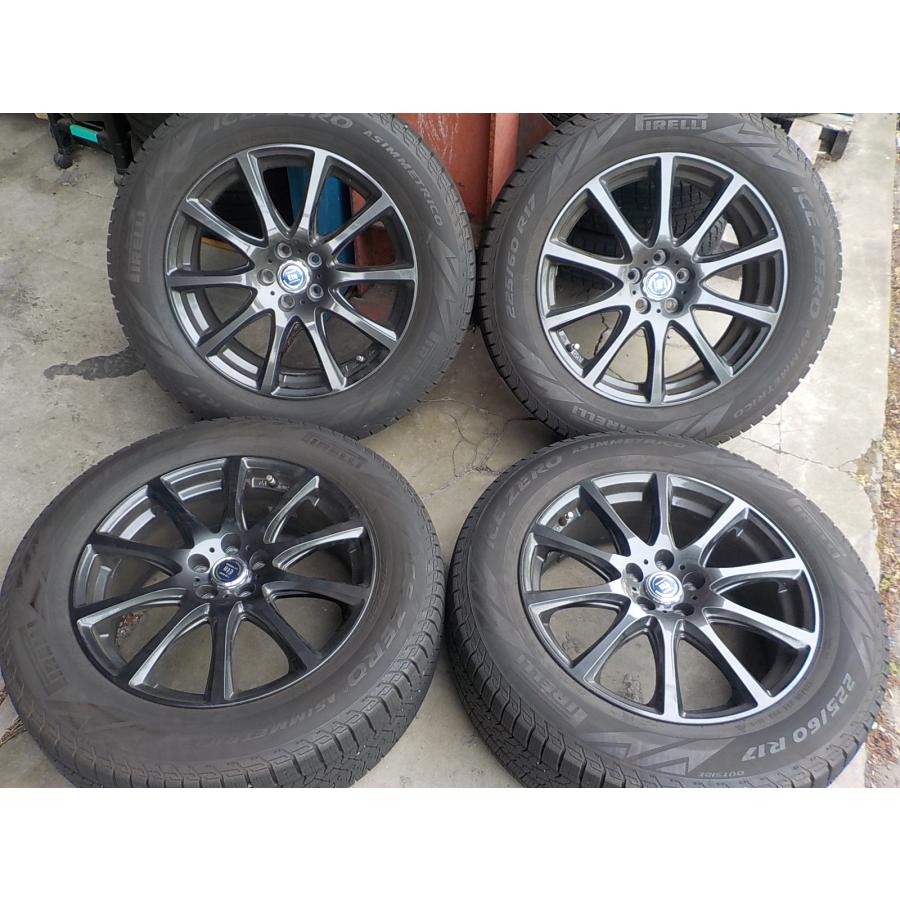 スバル XV 業者宛送料安 国産 スバルXV 17インチスタッドレス4本セット 7J+48 100/5 225/60-17 2022年製 8 ...