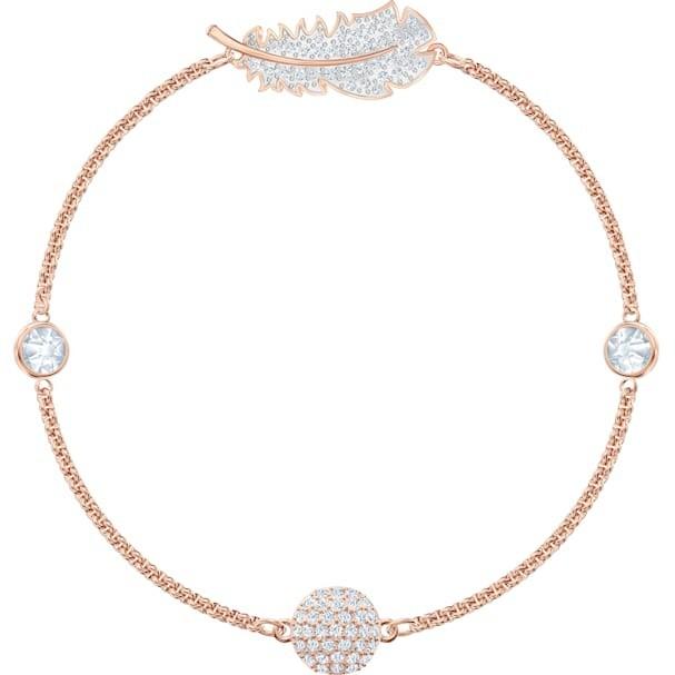 SWAROVSKI スワロフスキー Swarovski Remix Collection Feather Strand ブレスレット L ...