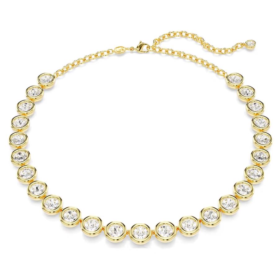 SWAROVSKI スワロフスキー Swarovski クリア Imber Tennis ネックレス ゴールドトーン・プレーティング ...