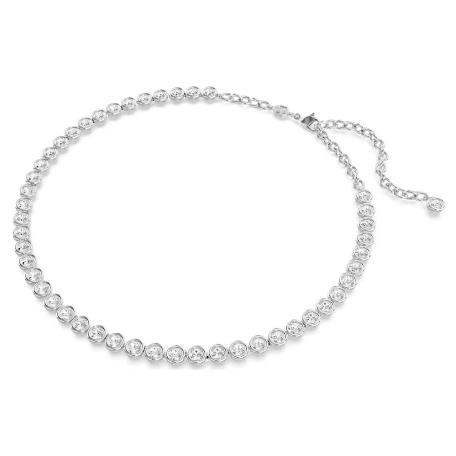 SWAROVSKI（スワロフスキー） クリア Imber Tennis ネックレス ロジウム・プレーティング 5682595 ...
