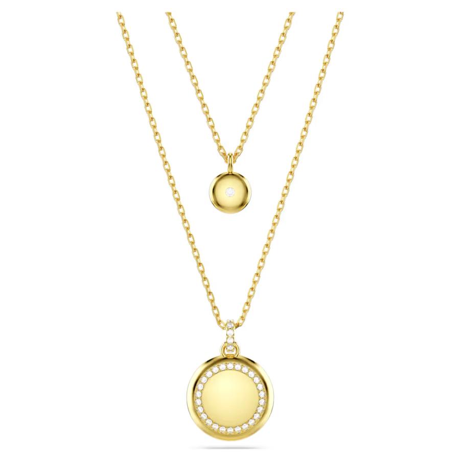 SWAROVSKI スワロフスキー Swarovski 2連 Sublima ペンダント ゴールドトーン・プレーティング 5683442 ...