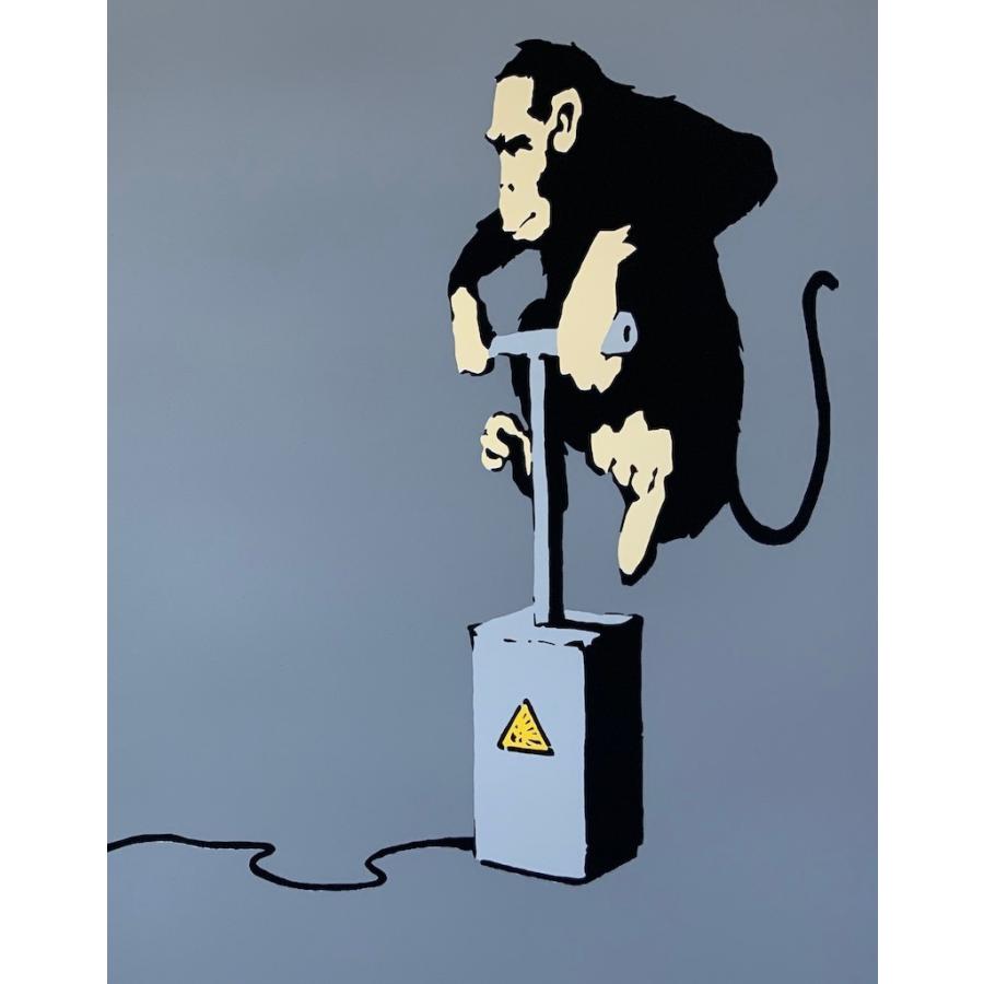 Banksy バンクシー MONKEY DETONATOR リプロダクション シルクスクリーン プリント 現代アート : スワロフスキー通販 ...