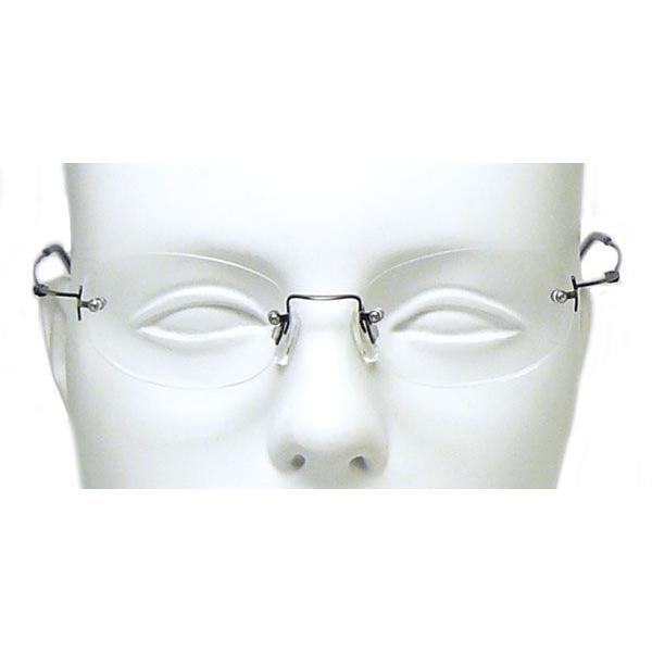 老眼鏡 おしゃれ 遠近両用 メガネケース付 ツーポイント フチなしフレーム シニアグラス 下部小玉レンズ 境目あり 下部度あり 上部度無し 男性 女性 40代 50代 : ルーペの惑星 ...