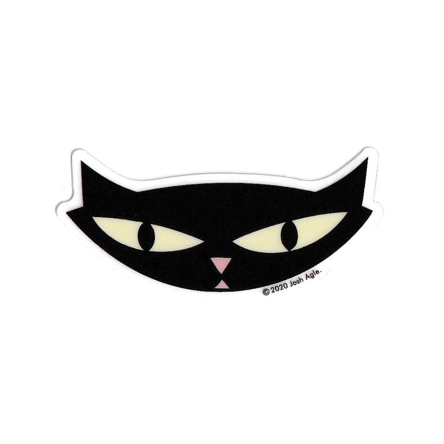 ステッカー ネコ 猫 アメリカン 車 バイク かっこいい おしゃれ スーツケース キャンプ アウトドア シャグ SHAG CAT HEAD ...