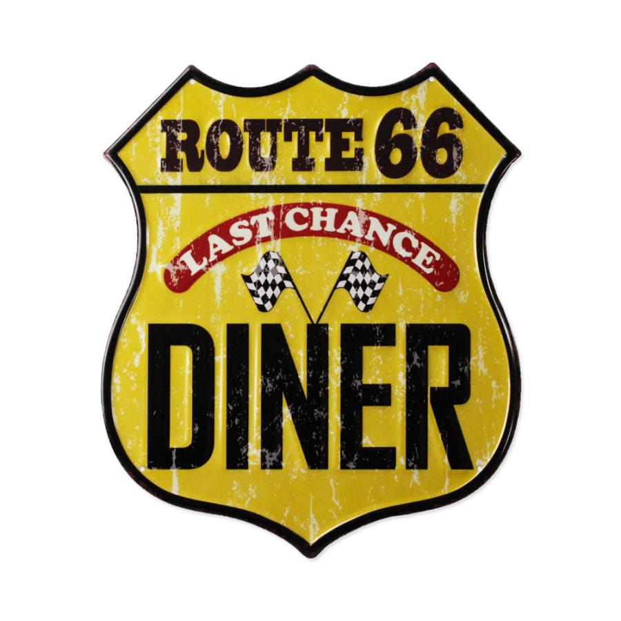 看板 サインプレート サインボード インテリア 雑貨 壁 飾り アメリカン おしゃれ レトロ ROUTE66 66 Last Chance ...