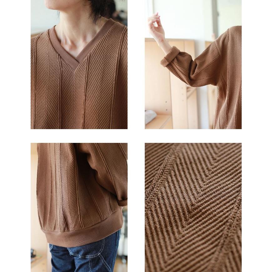 Munich SALE Munich(ミューニック) コットン ヘリンボーンVネック トップス : planino - 通販 - Yahoo!ショッピング