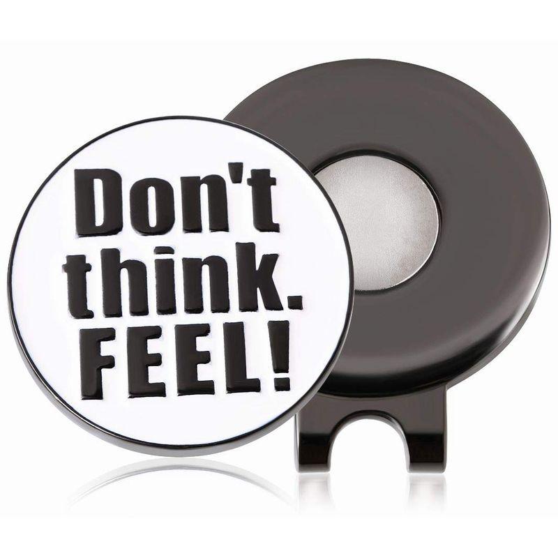 Don Flyee ゴルフ マーカー マグネット Don't think. Feel 考えるな。感じろ 名言 合金製 ハット クリップ E0 :20230331140308-00694 ...