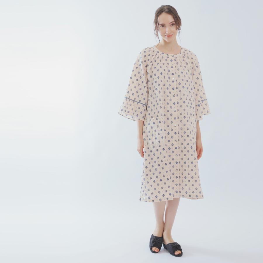 ナルエー シャーリングボイルラグランコンシャス ワンピース ネグリジェMoon Tan for Pink label M〜L ベージュ ピンク ...