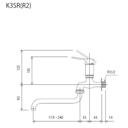 KVK 水栓 シングルレバー 自在水栓 上下操作式 K3SR : ものうりばPlantz - 通販 - Yahoo!ショッピング
