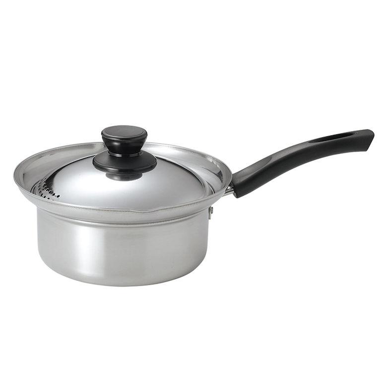 カクセー NW-05 NIRWAKA -ニルワーカ- IH対応 ステンレス製吹きこぼれにくい湯切り鍋 16cm : 4972940158737 : ものうりばPlantz - 通販 ...