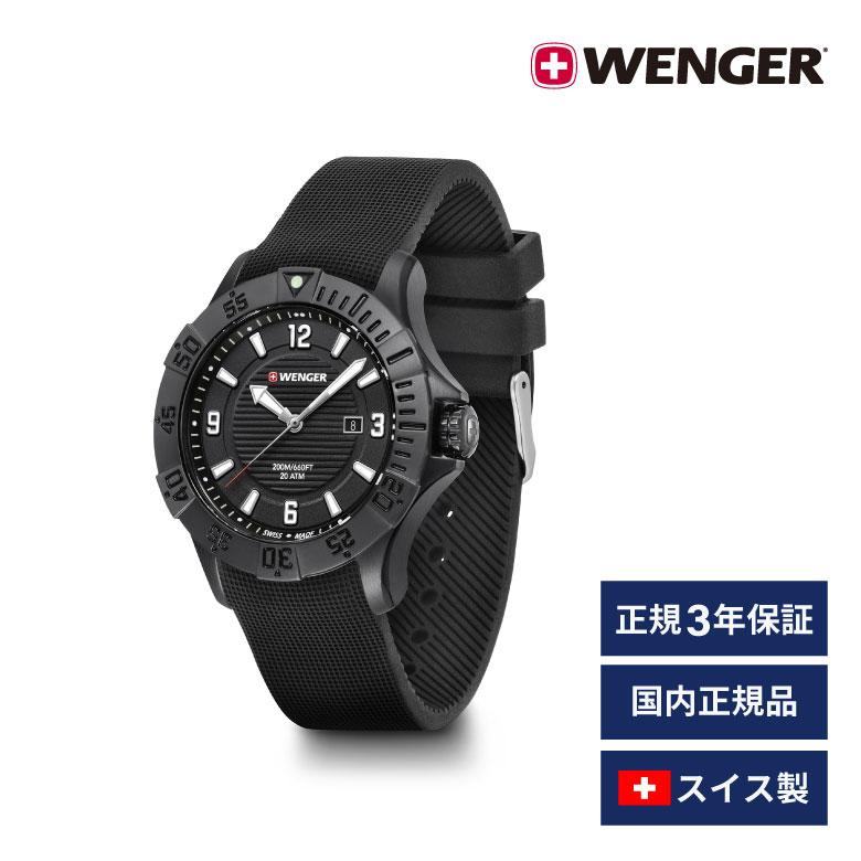 Seaforce（WENGER） 腕時計 メンズ 男性 ブラック 20代 30代 40代 50代 WENGER ウェンガー SEAFORCE ...