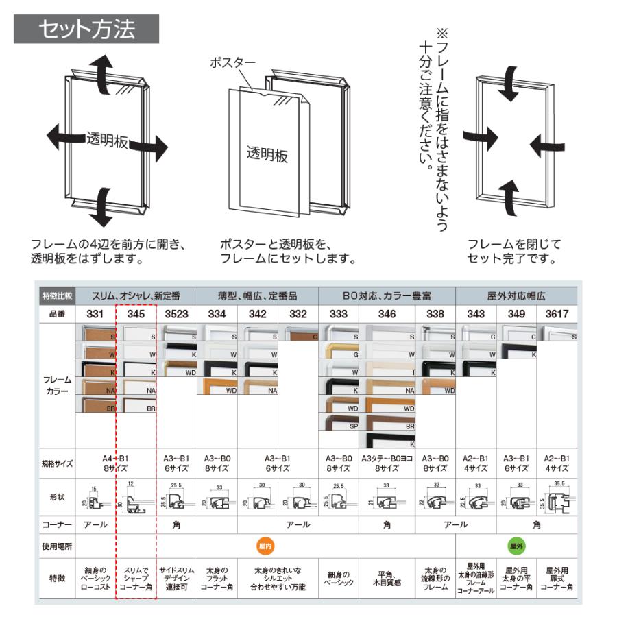 ベルク ポスターパネル 345 A2サイズ : プラサポート - 通販 - Yahoo!ショッピング
