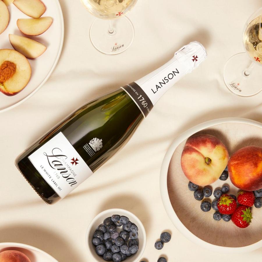 Lanson シャンパン ランソン ホワイト・ラベル セック 750ml NV 送料無料 箱なし スパークリング ワイン Champagne Le White Label Sec : プラット ...