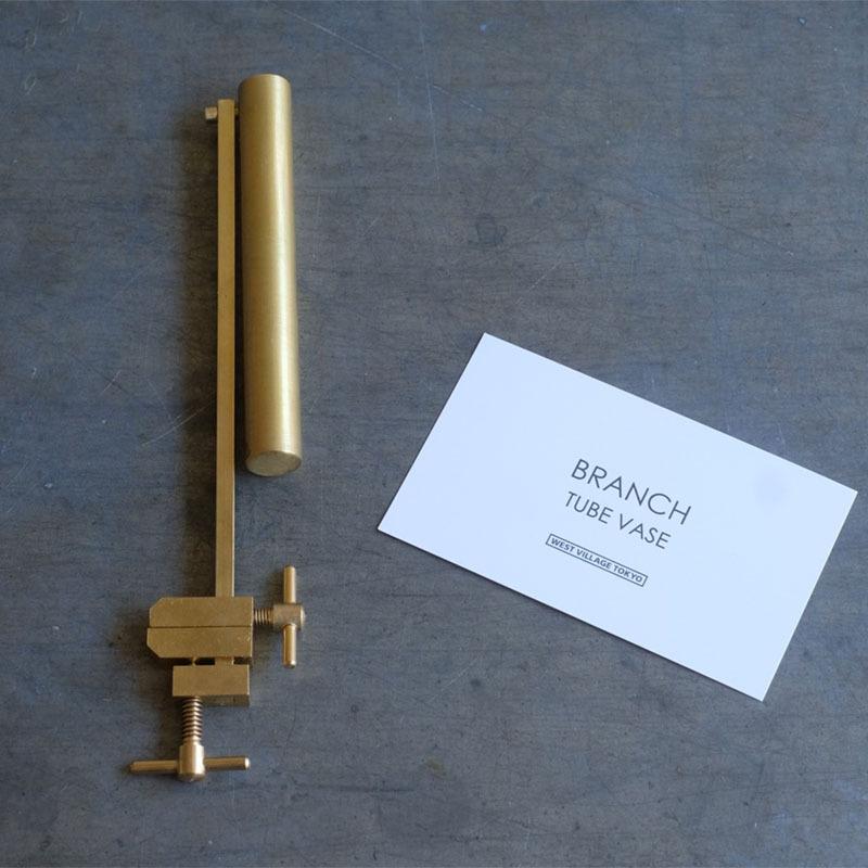 WEST VILLAGE TOKYO BRANCH CYLINDER VASE ブランチ シリンダーベース ウエストビレッジトーキョー 真鍮 ...
