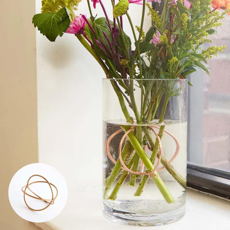 コッパー フラワー フロッグ KIKKERLAND Copper Flower Frog キッカーランド 銅 抗菌 殺菌 切り花 長持ち 花瓶 ...