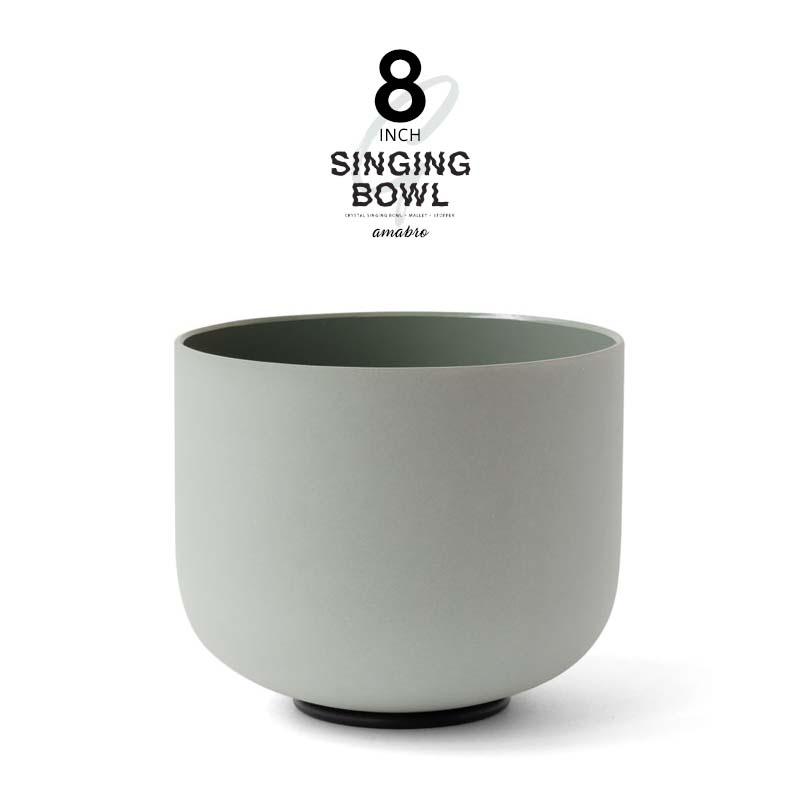 amabro 8インチ シンギング ボウル アマブロ SINGING BOWL 8inch リラックス ヒーリング 音響 共鳴音 倍音 石英 ...