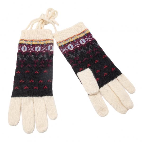 ケイタマルヤマKEITA MARUYAMA ジャガードニットグローブ 生成り黒M 【レディース】 :K-117259:プレイフル Yahoo!ショッピング店 - 通販 - Yahoo!ショッピング