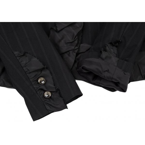 ISSEY MIYAKE イッセイミヤケISSEY フリル装飾ストライプ ISSEY MIYAKE イッセイミヤケISSEY フリル装飾ストライプ