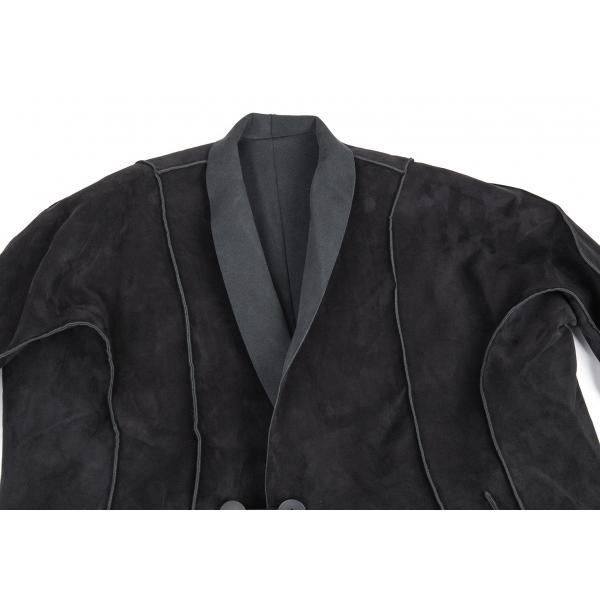 ISSEY MIYAKE イッセイミヤケISSEY 人工皮革スウェード調カーブ ISSEY MIYAKE イッセイミヤケISSEY 人工皮革スウェード調カーブ