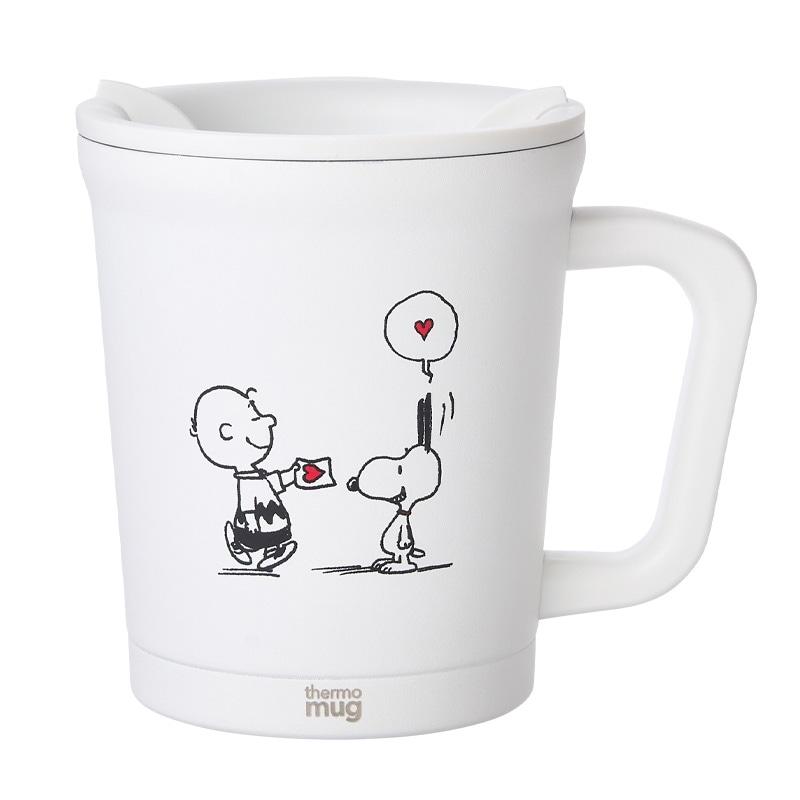 SNOOPY（スヌーピー） PEANUTS thermo mug サーモマグ オールホワイト : PLAZA オンラインYahoo!ショッピング店 - 通販 - Yahoo!ショッピング