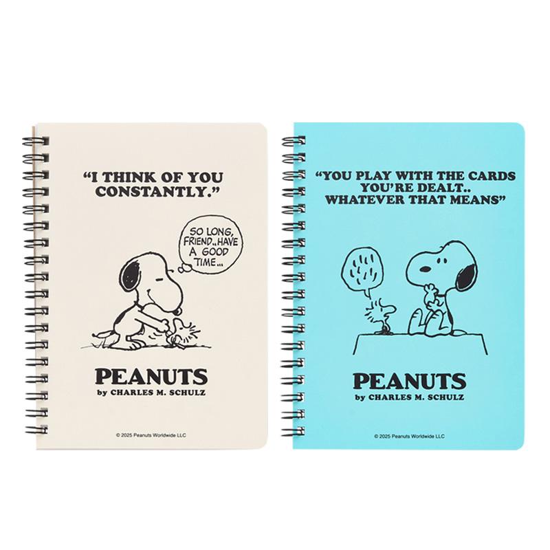 スヌーピー PEANUTS Wリングノート B6 アメリカンテイスト : PLAZA オンラインYahoo!ショッピング店 - 通販 - Yahoo!ショッピング