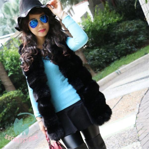 ファーベスト レディース 秋 冬 フェイクファー ロング ジレベスト ボアベスト 毛皮コート 防寒 ブルゾン ふわふわ 暖かい 前開き ジレ ギフト : PleasantDay Yahoo ...