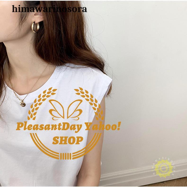 Tシャツ ノースリーブ 無地 ベーシックカラー ゆったり レディース トップス :pd-tpps052711:PleasantDay Yahoo!SHOP - 通販 - Yahoo!ショッピング