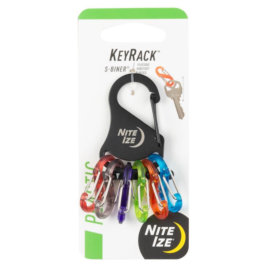 キーラック エスビナープラスチック ナイトアイズ KEY001 自衛隊グッズ アクセサリー NITEIZE KEYRACK S-BINER Sビナー カラビナー キーホルダー : プレジャー ...