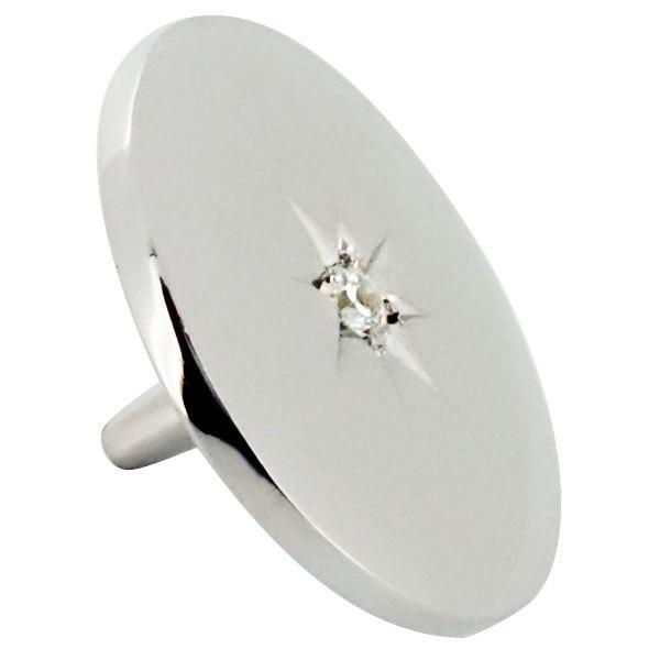 ボールマーカー ゴルフ 18金 イエロー オリジナル ダイヤモンド 誕生石