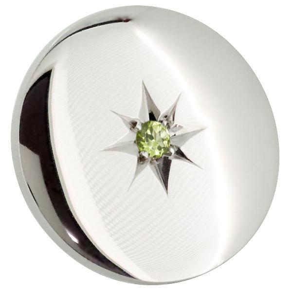 ゴルフ マーカー シルバー オリジナル 8月誕生石 ボールマーカー 記念