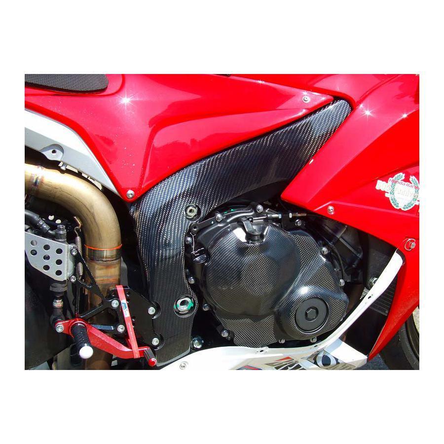 CLEVER WOLF クレバーウルフレーシング(CLEVER Racing) フレームカバー カーボン 綾織 CBR600RR : バイク ...