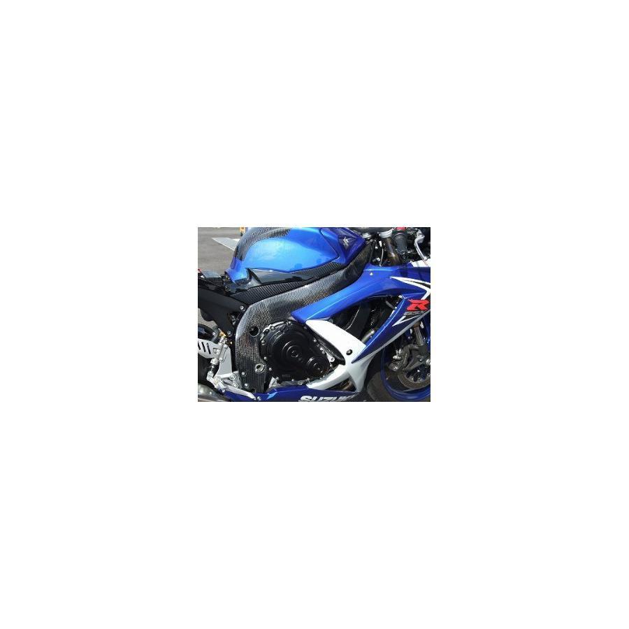 CLEVER WOLF クレバーウルフレーシング(CLEVER Racing) フレームカバー カーボン 綾織 GSX-R600 GSX ...
