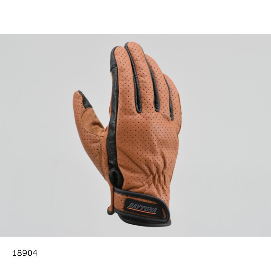 DAYTONA（バイク用品） Daytona (デイトナ) HBG-129 パンチングメッシュスタンダードカウレザーグローブ ブラウン/M ...