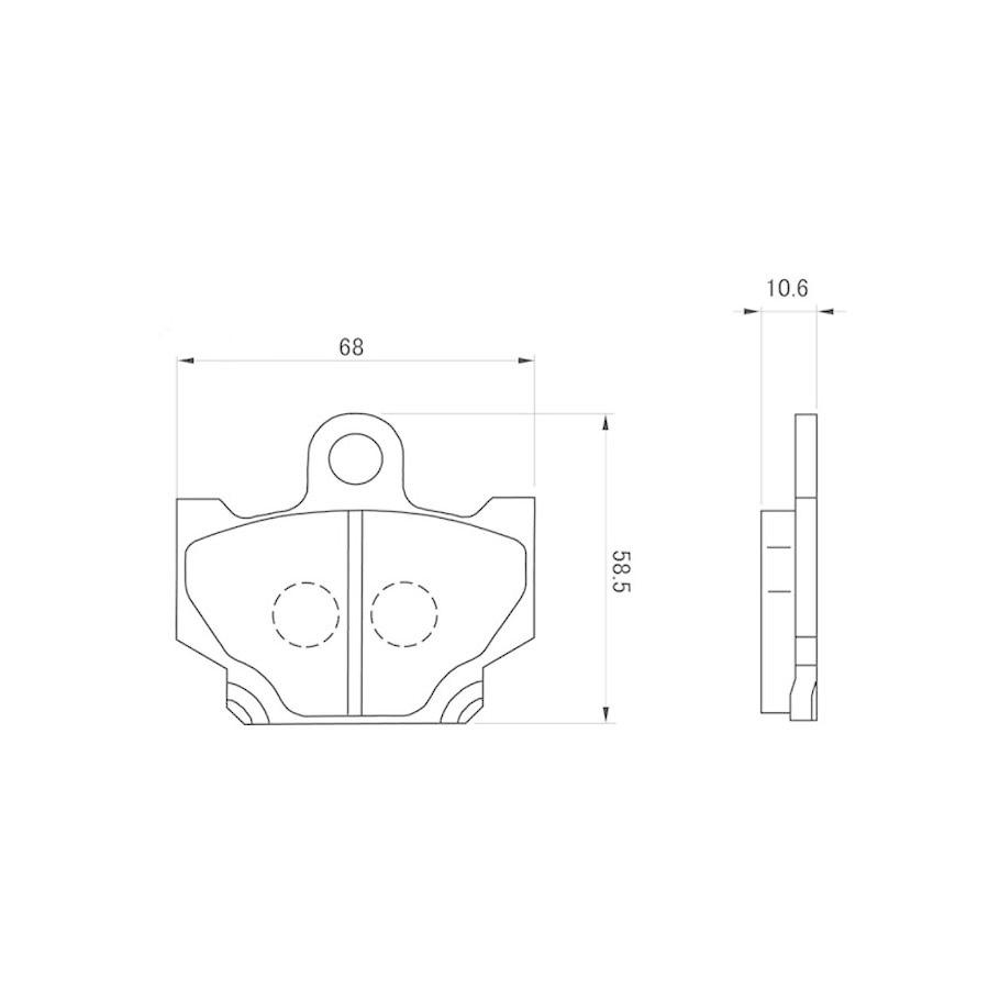 Daytona (デイトナ) 赤パッド ブレーキパッド PADRZ250R :0407-79806:バイク&車パーツ プロト公式ストア - 通販 - Yahoo!ショッピング