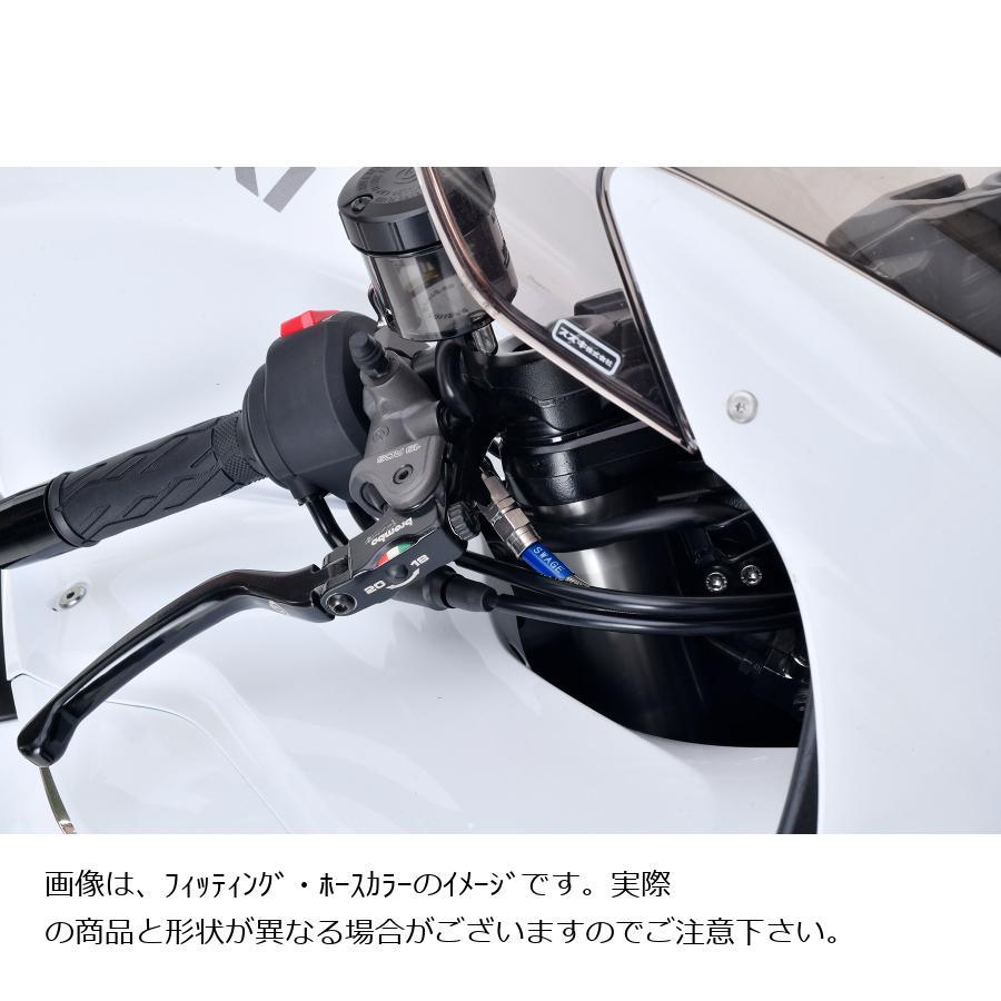 plot SWAGE LINE (スウェッジライン)プロ Fホースキット トライピース R＆B/ブラック Hayabusa Brembo仕様 SAPB555FT : バイク&車パーツ プロト ...